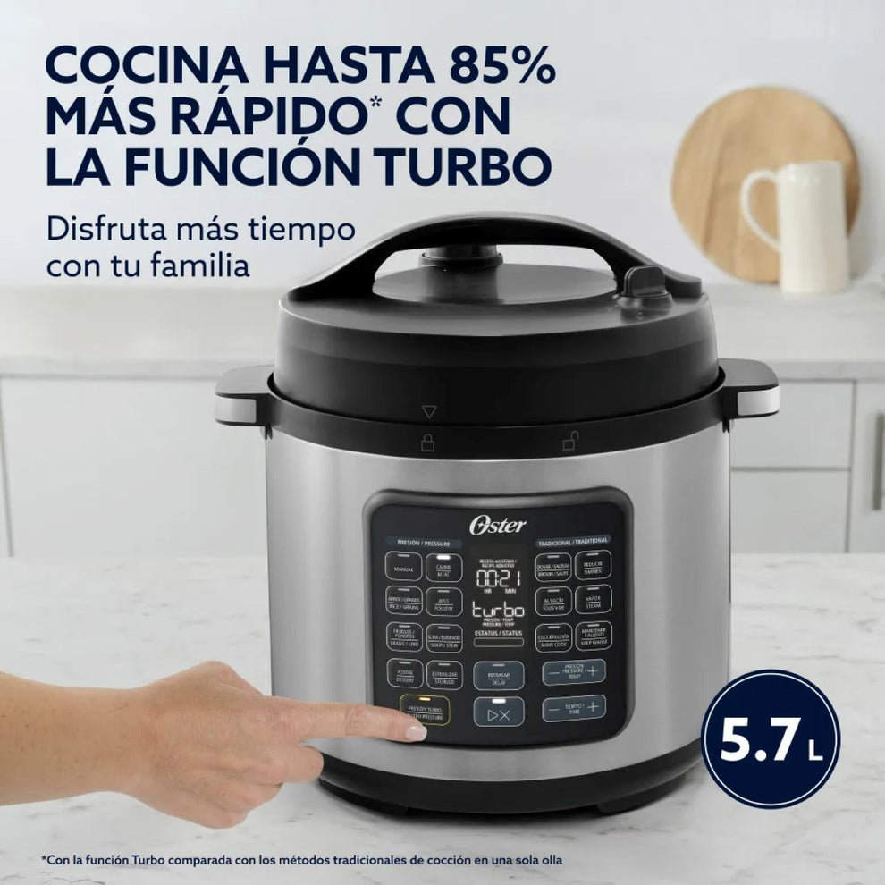 Olla Eléctrica OSTER 2224903 Multiolla Turbo 5.7 Litros 14 Funciones G ...